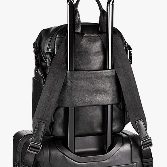 Tumi | Bags | Nwt Tumi Mezzanine Pat Backpack Black Leather | Poshmark
